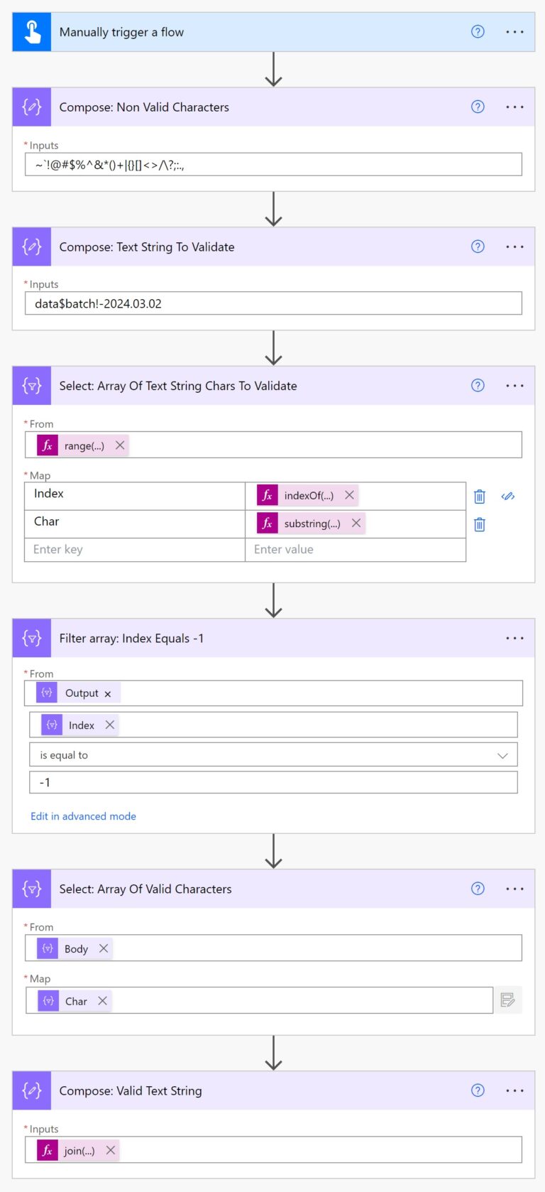Power Automate: Remove Characters From A String