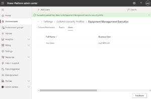 How To Enable Column Level Security In Dataverse