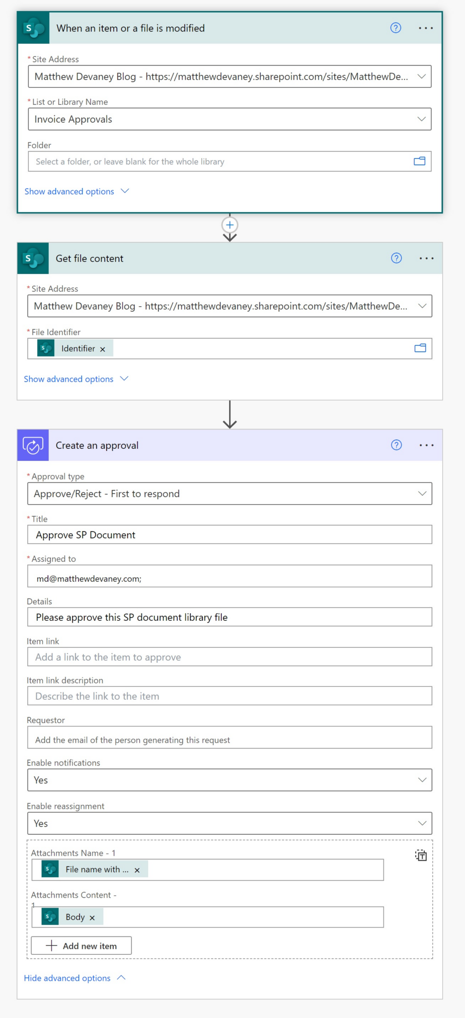 How To Add Power Automate Approval Attachments (SharePoint)