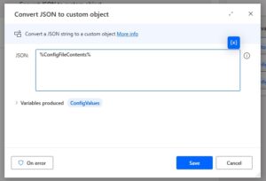 Simplify Flow Settings With A Config File In Power Automate Desktop