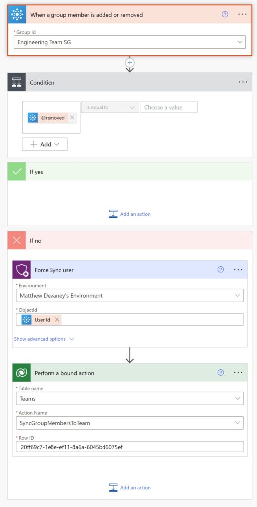 Force Sync Users From Entra Security Group To Dataverse Team