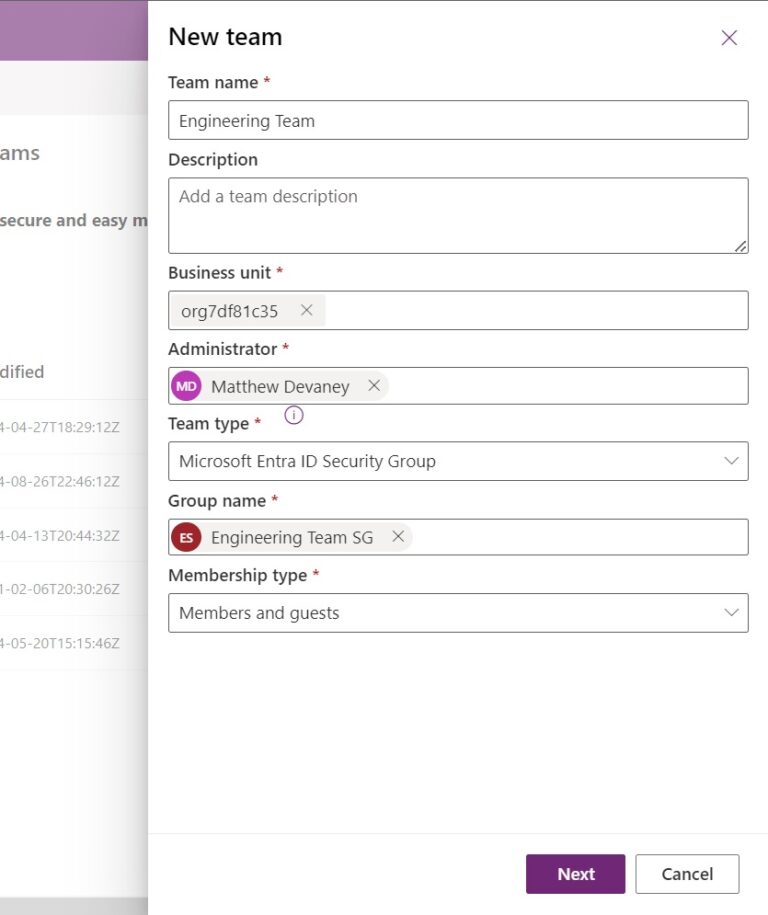 Force Sync Users From Entra Security Group To Dataverse Team