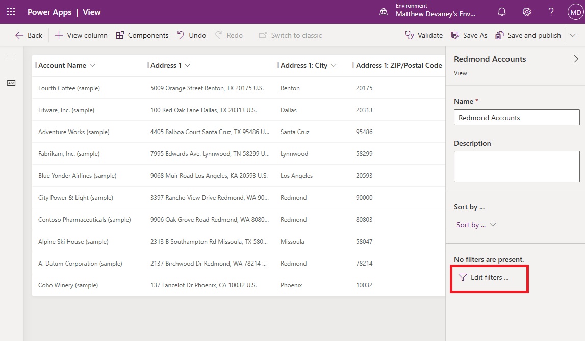Power Automate List Rows In A Dataverse View
