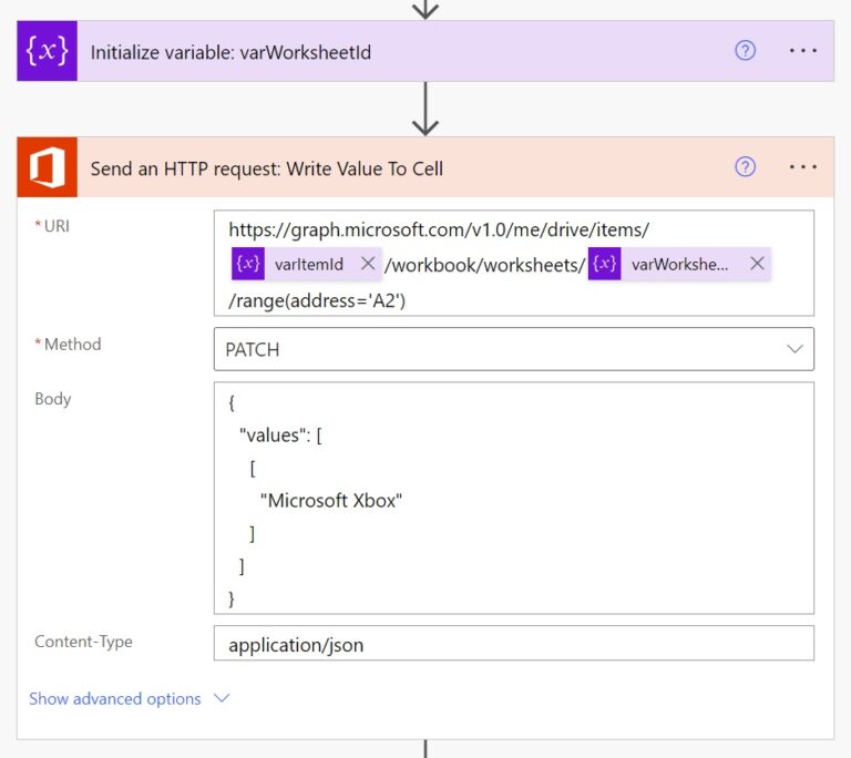 Power Automate Excel Write Value To A Specific Cell Or Range
