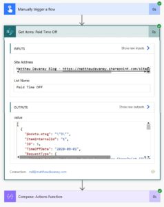 Power Automate: Actions, Outputs & Body Functions