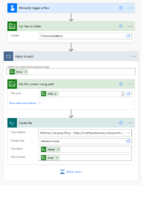 Power Automate Copy Files From Network Drive To SharePoint