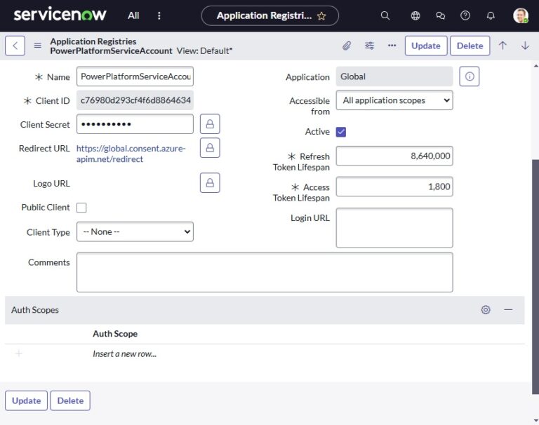 Create A Connection To ServiceNow In Power Automate