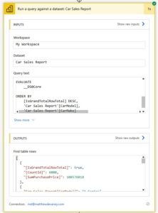 Power Automate Run A Query Against A Power BI Dataset