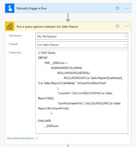 Power Automate Run A Query Against A Power BI Dataset