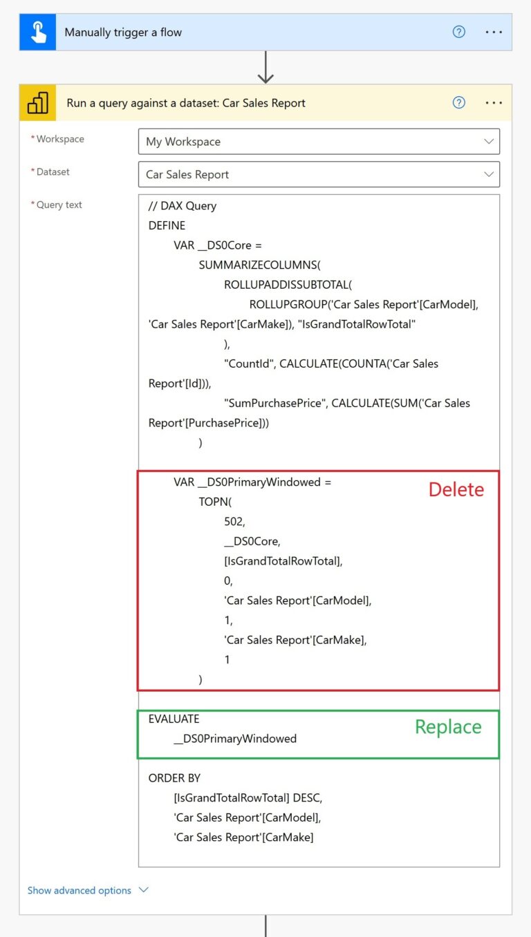 Power Automate Run A Query Against A Power BI Dataset