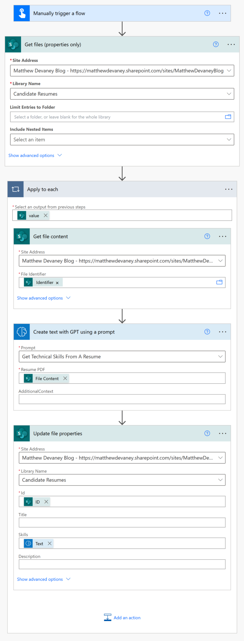 Power Automate: Perform An AI Prompt On A PDF Document