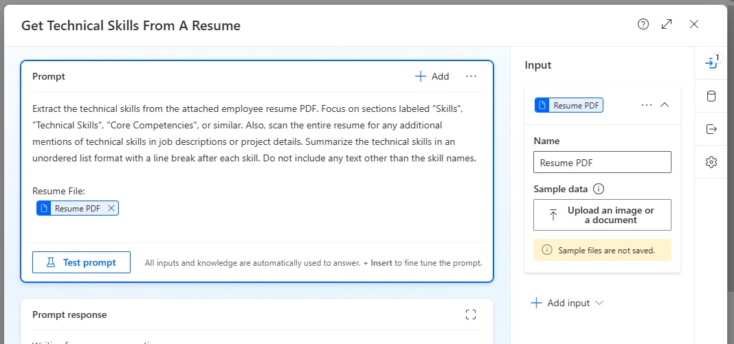 Power Automate: Perform An AI Prompt On A PDF Document
