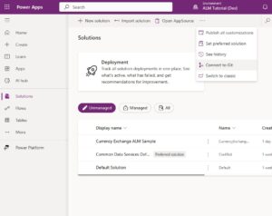 Setup Dataverse Git Integration For A Solution - Matthew Devaney
