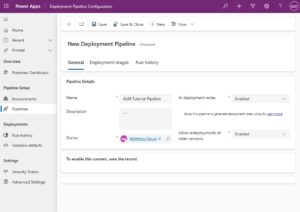 Create A Power Platform Pipeline - Matthew Devaney