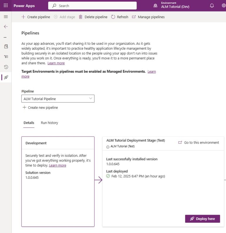 Deploy A Solution To The Test Environment