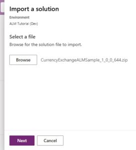 Import The Sample Solution Into The Dev Environment - Matthew Devaney