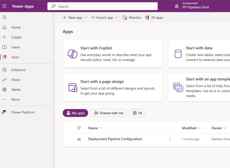 Install Power Platform Pipelines In The Host Environment - Matthew Devaney