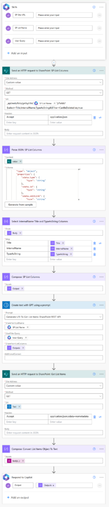 Copilot Studio SharePoint List Knowledge Workaround