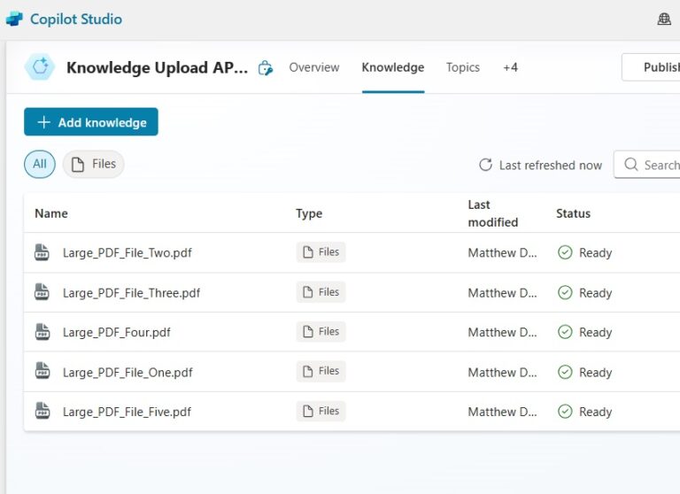 How To Add Copilot Studio Knowledge Files Using Power Automate