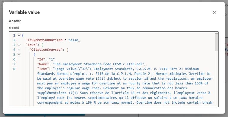 Set Citation to Open Specific PDF Page In Copilot Studio