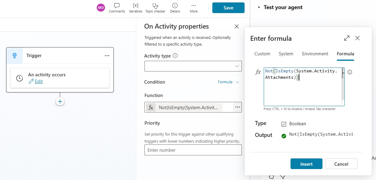 Upload File In Copilot Studio (Generative Orchestration Mode)