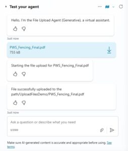 Upload File In Copilot Studio (Generative Orchestration Mode)