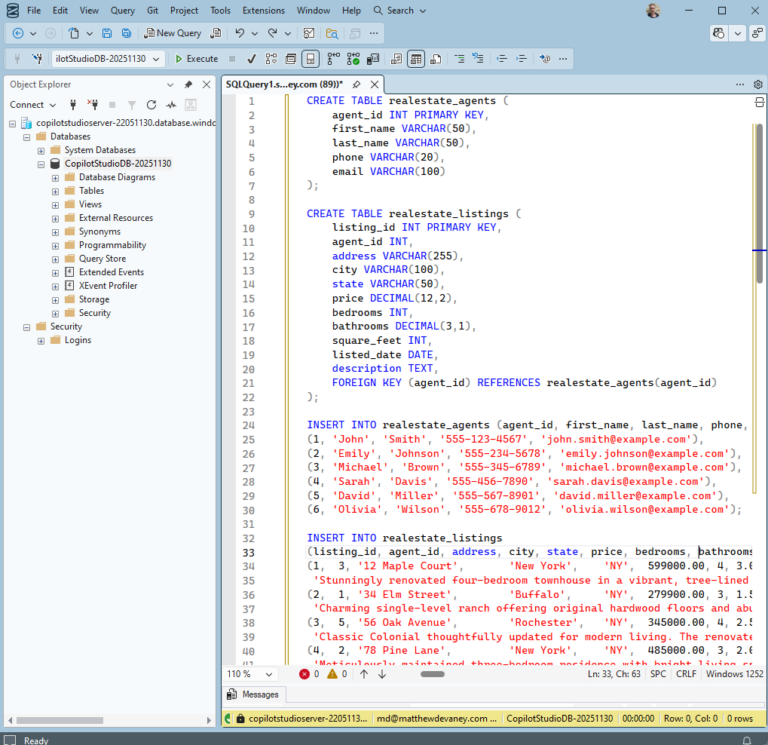 Copilot Studio: Connect An Azure SQL Database As Knowledge