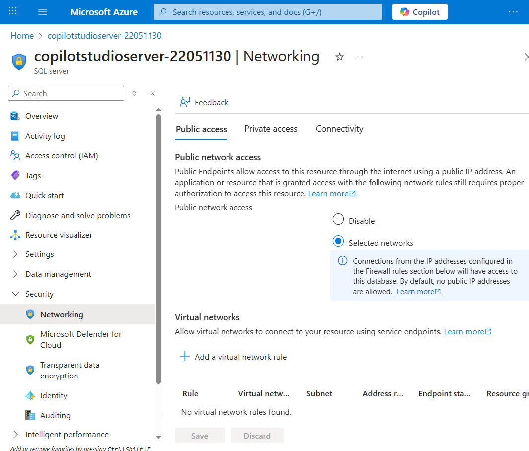 Copilot Studio: Connect An Azure SQL Database As Knowledge