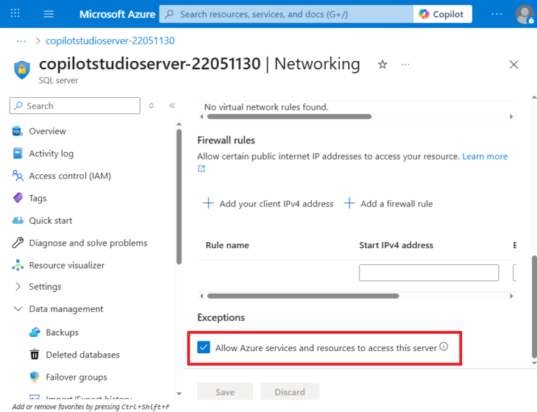 Copilot Studio: Connect An Azure SQL Database As Knowledge