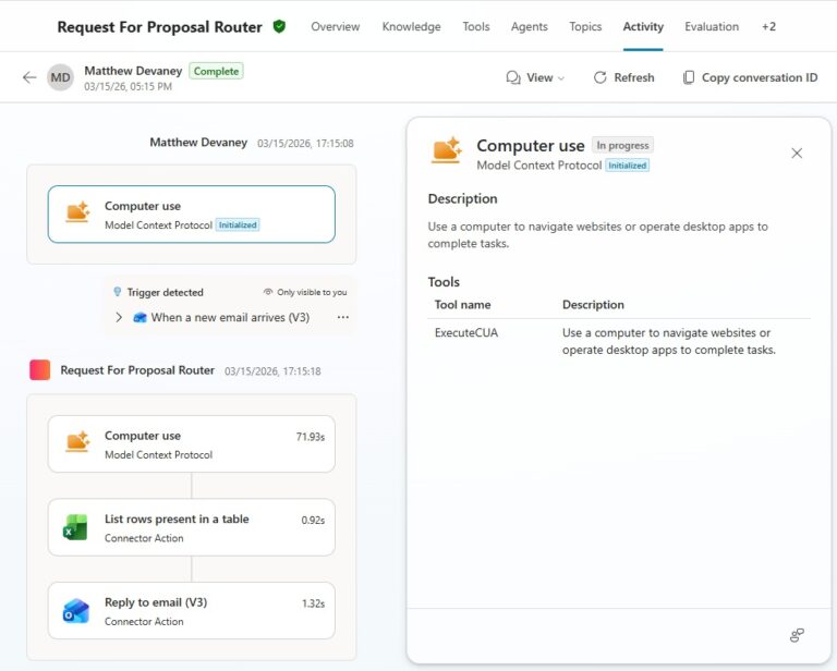 Extract Website Data With Computer Use In Copilot Studio